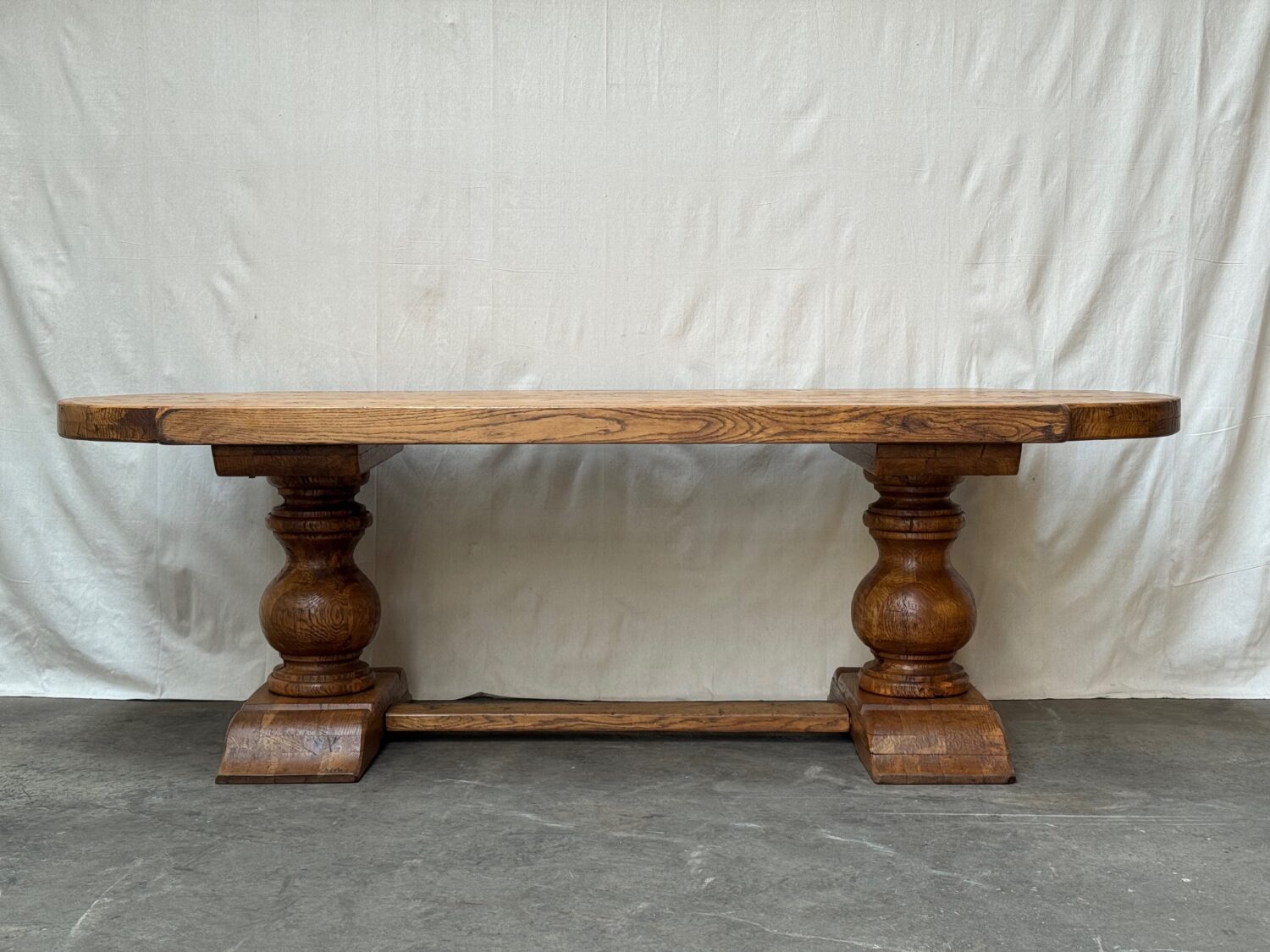 Large oval balustrade leg table 2.5m in Dining Tables | Vitrine