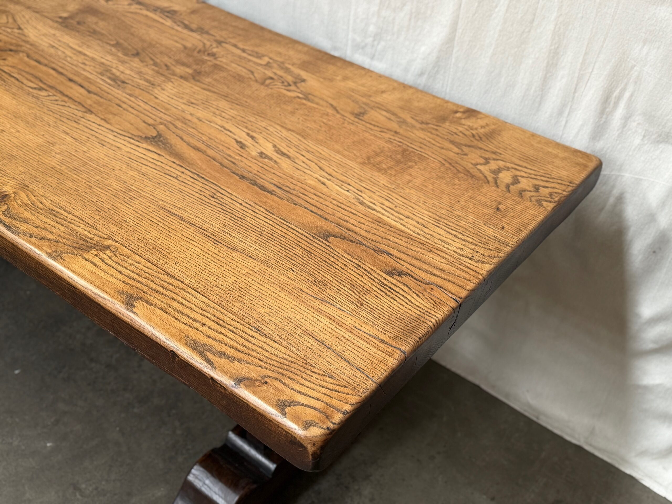 French Oak Dining Table L 2.2m in Sold | Vitrine