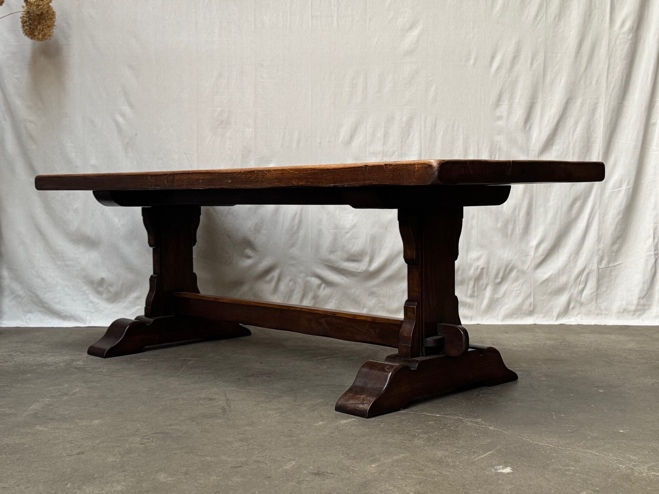 French Oak Dining Table L 2.2m in Sold | Vitrine